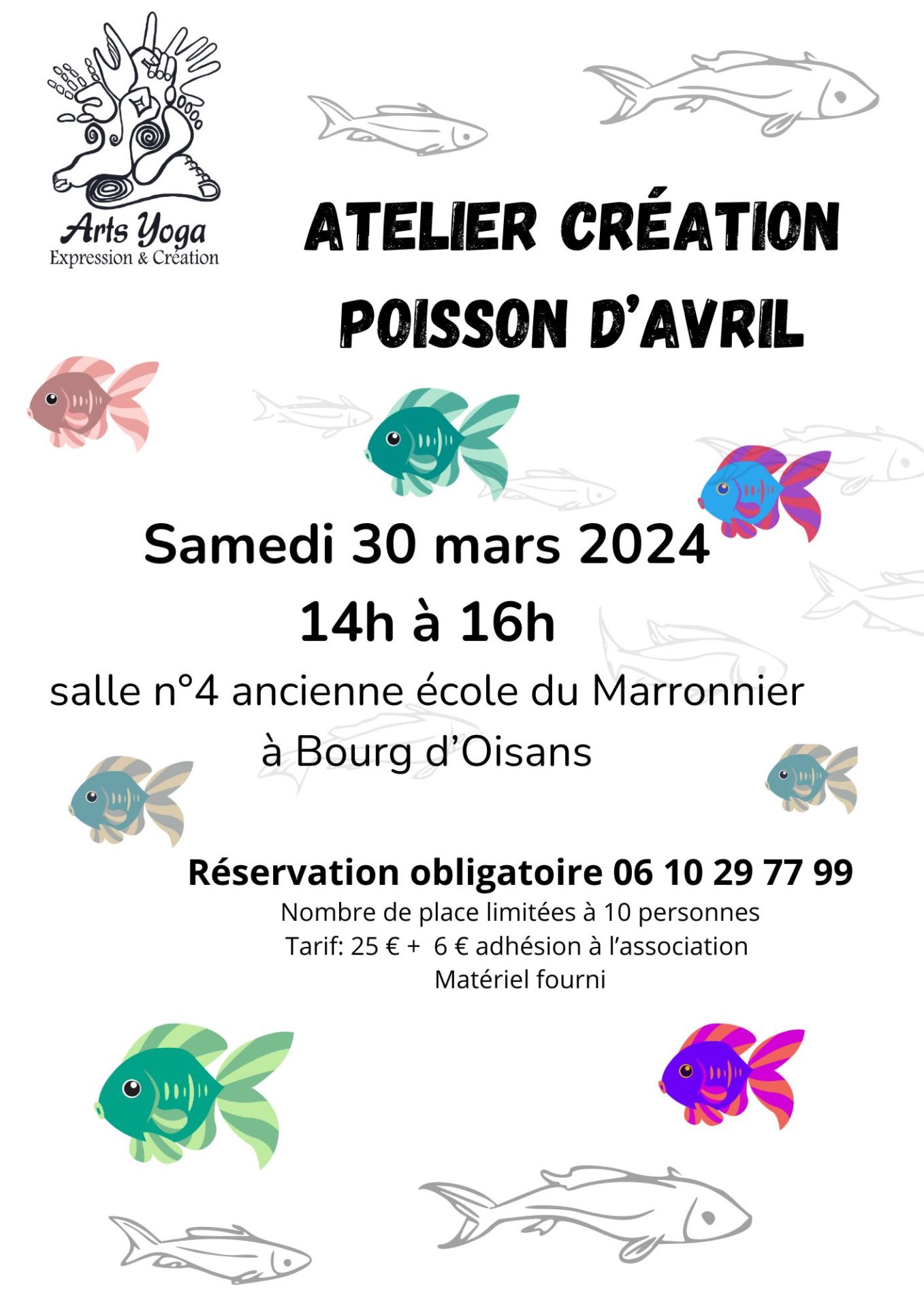 atelier création poisson d'avril - Mairie de Bourg d’Oisans