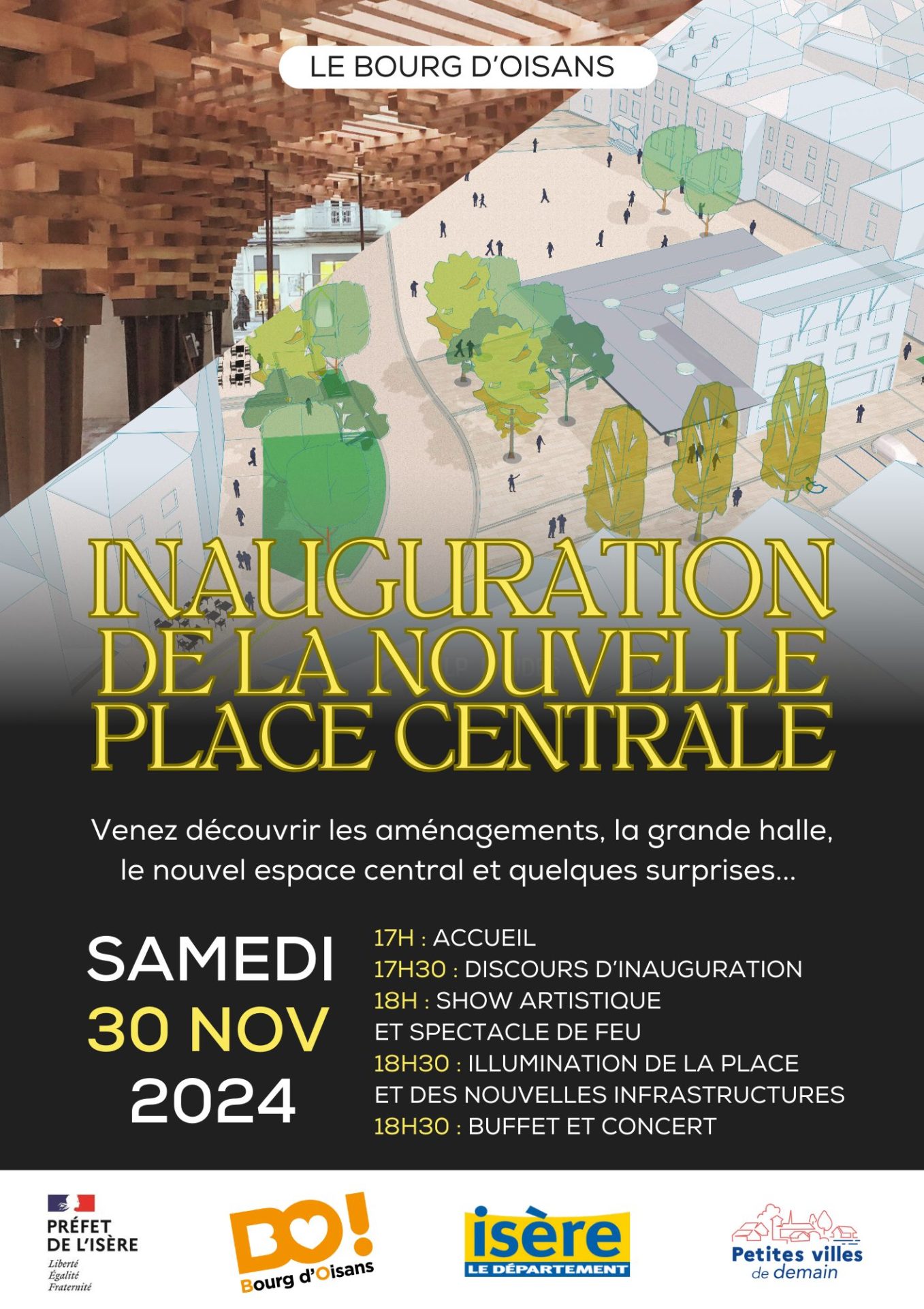 Inauguration de la nouvelle place centrale - Mairie de Bourg d’Oisans