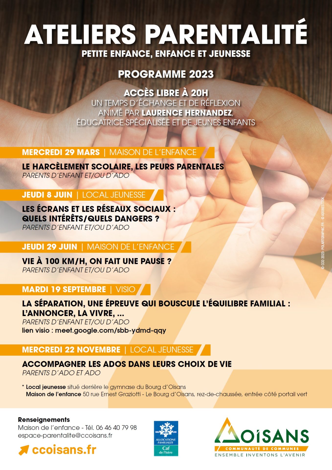 Atelier parentalité "Le harcèlement scolaire, les peurs parentales" - Mairie de Bourg d’Oisans