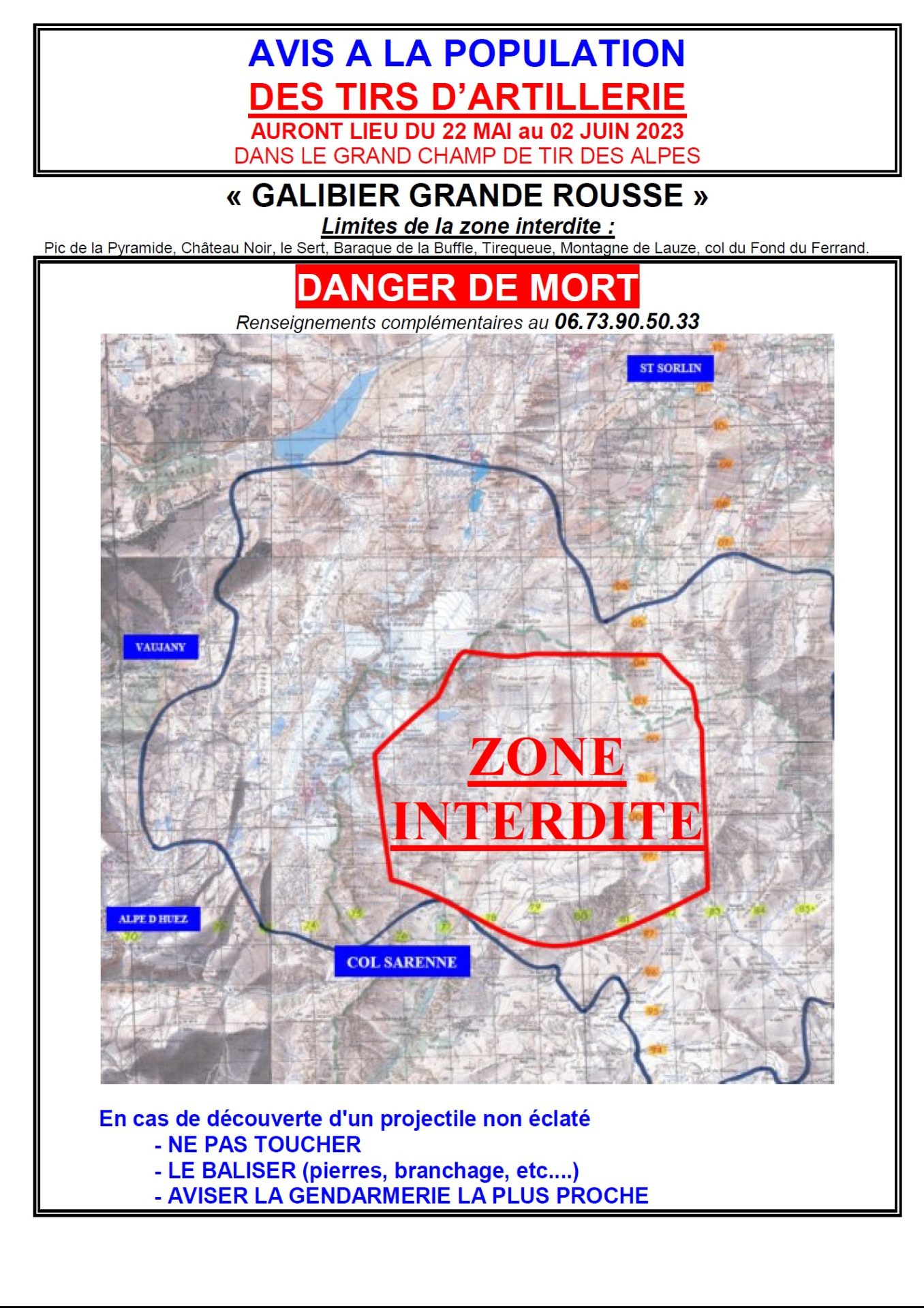 tirs d'artillerie du 22 mai au 2 juin 2023 grand champ de tir des Alpes ...